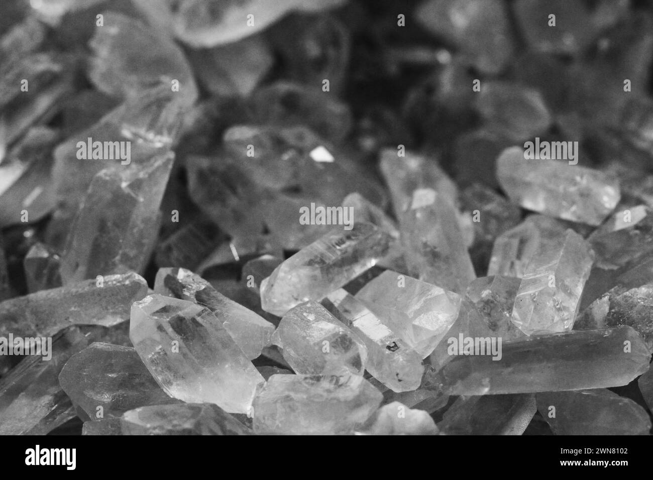 white crystal mineral texture as very nice background Stock Photo - Alamy