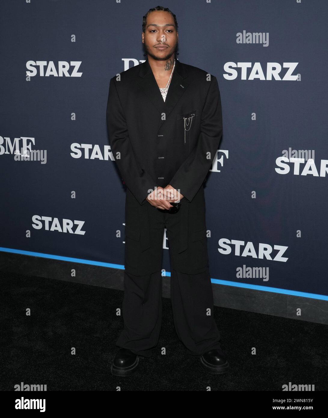 Los Angeles, USA. 29th Feb, 2024. Demetrius “Lil Meech” Flenory Jr arrives at the Starz Series ...