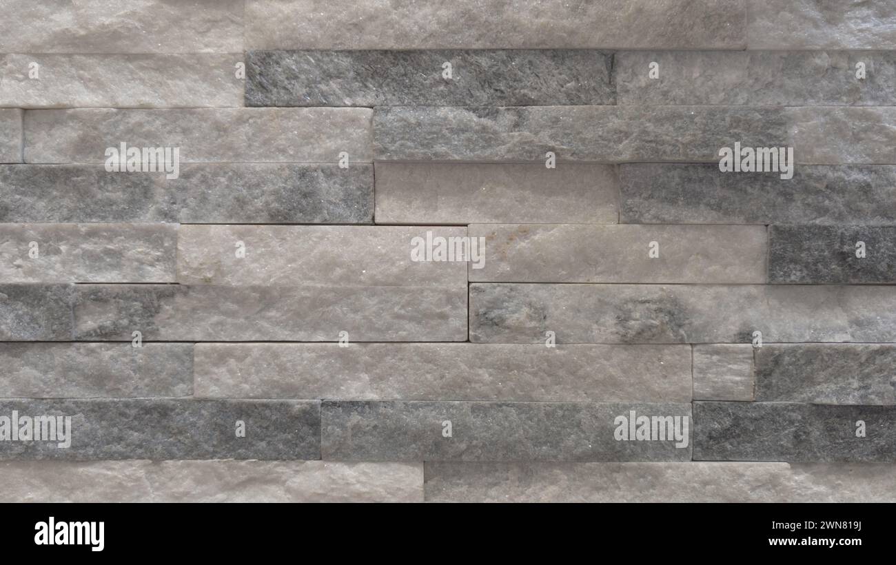 beige brick grey colored wall texture gray facade background Stock ...