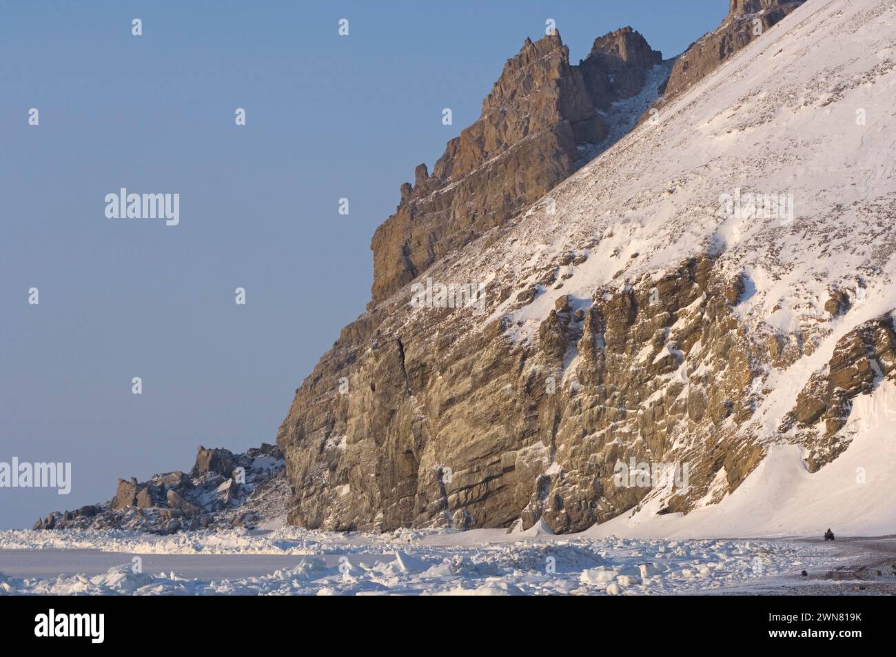 Cape Lisburne area high winds and cross sea currents western corner of ...