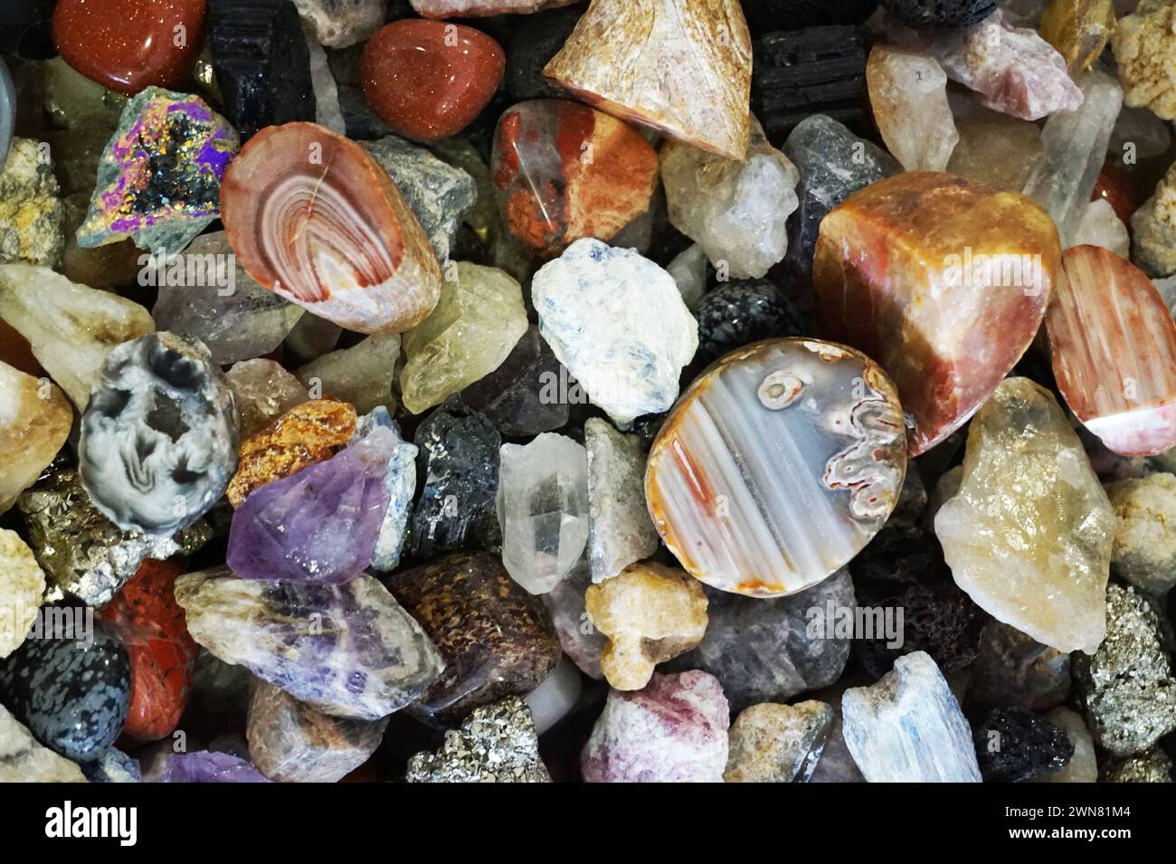 color minerals and gems texture as very nice natural background Stock ...