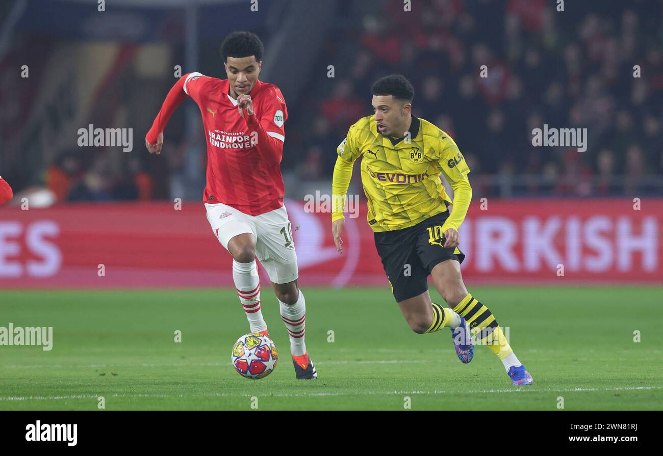 Eindhoven, Niederlande. 20th Feb, 2024. firo: 02/20/2024, football, soccer, UEFA CHAMPIONS ...