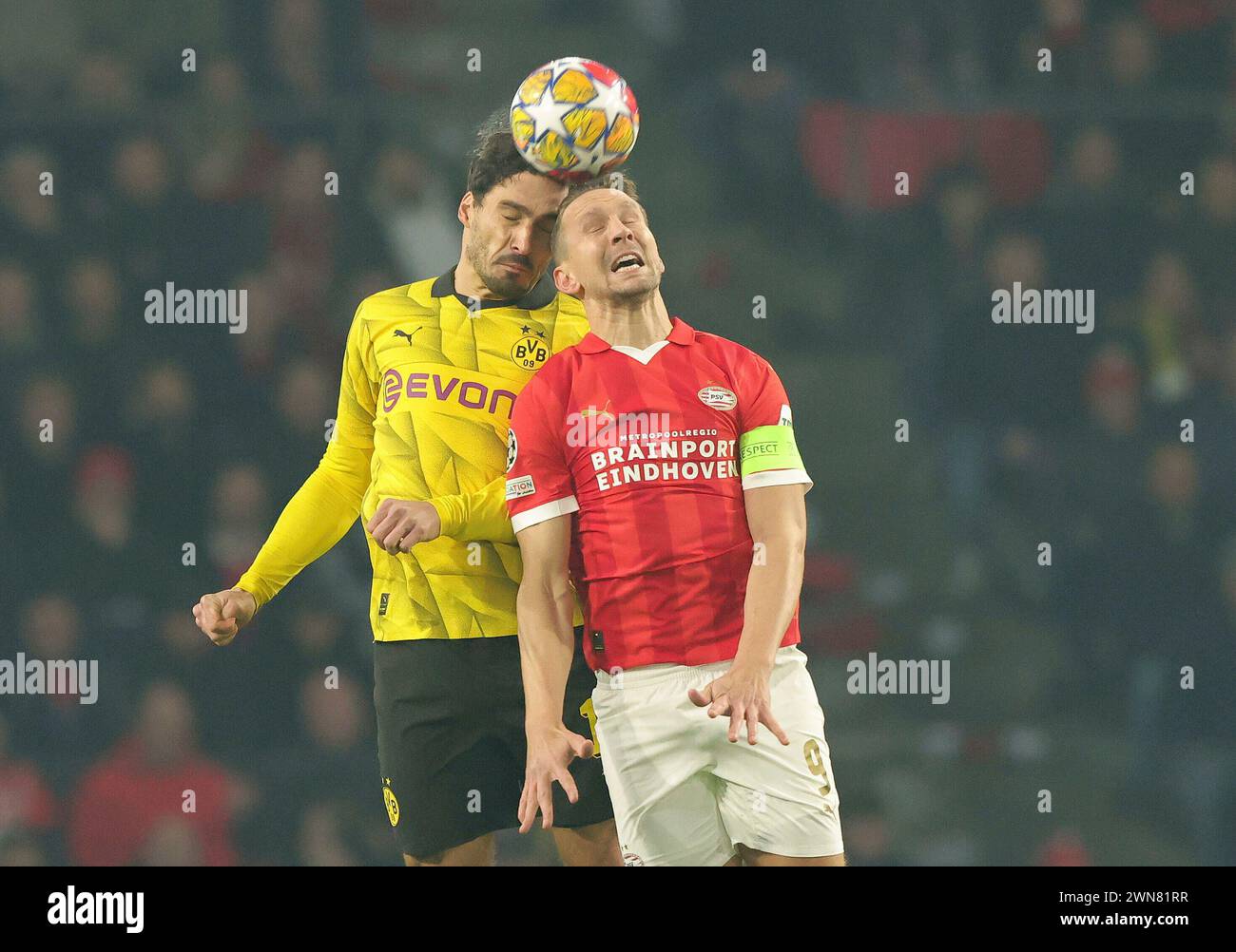 Eindhoven, Niederlande. 20th Feb, 2024. firo: 02/20/2024, football, soccer, UEFA CHAMPIONS ...