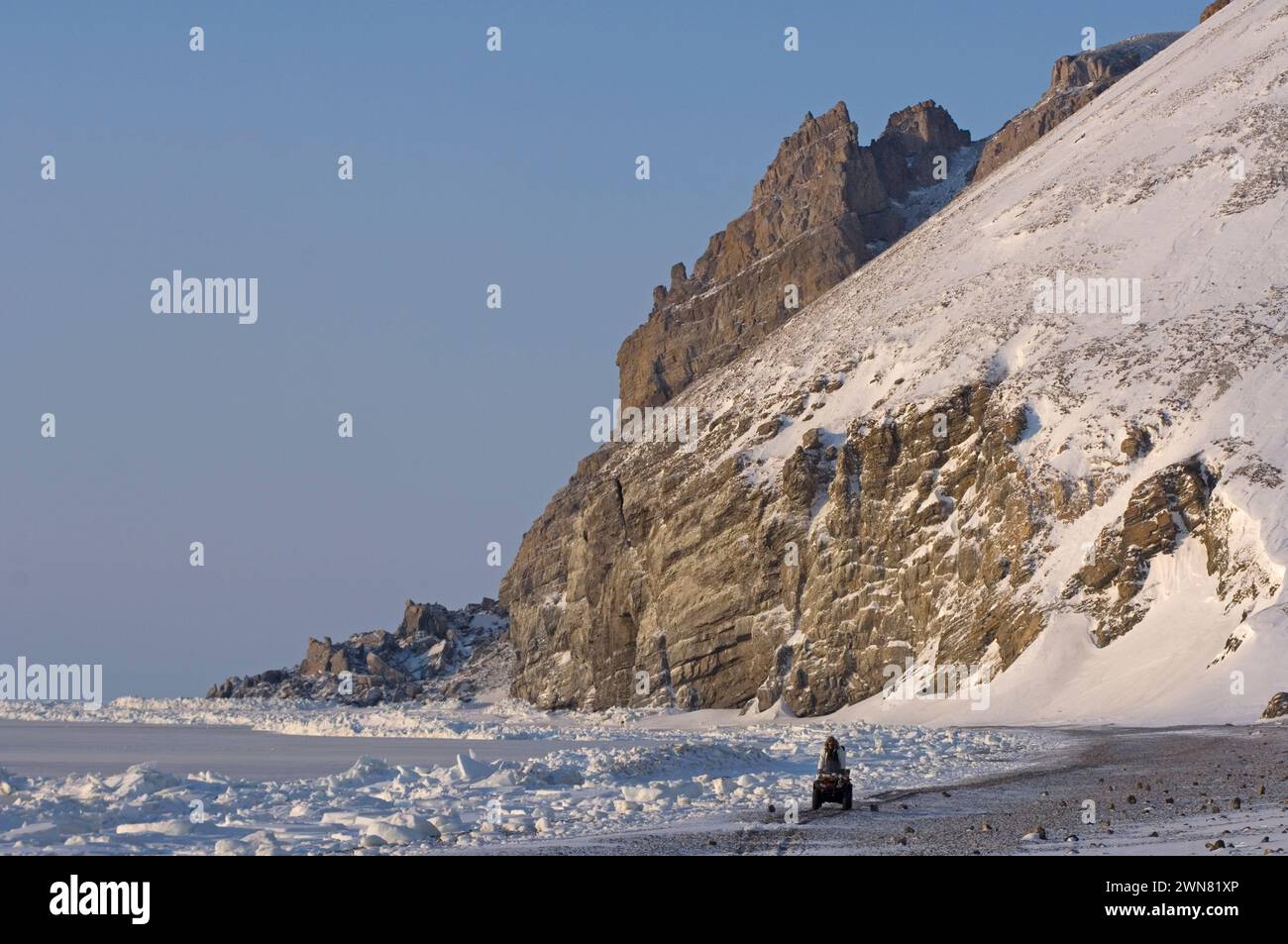 Cape Lisburne area high winds and cross sea currents western corner of ...