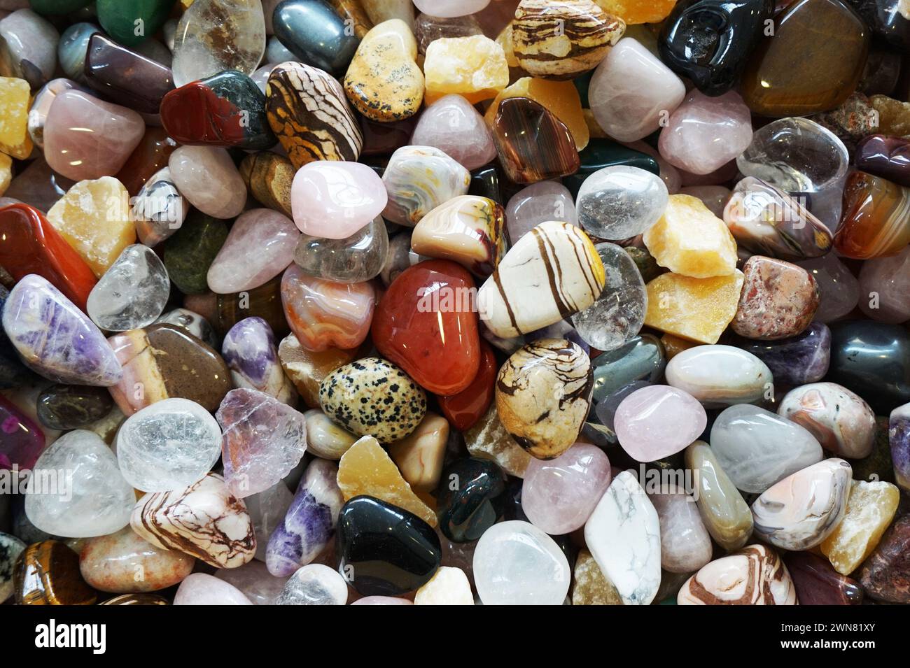 color minerals and gems texture as very nice natural background Stock ...