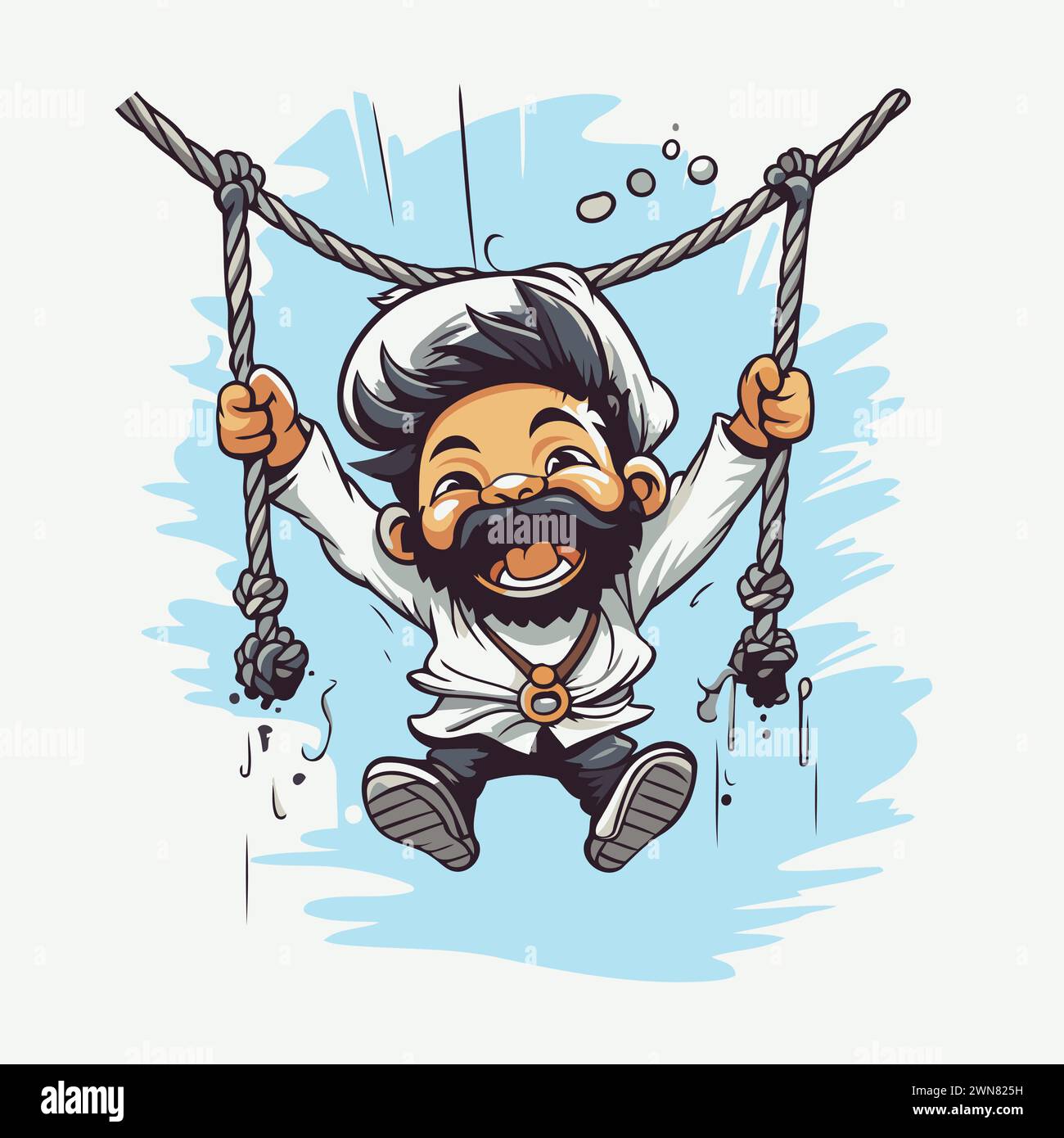 Rope funny Stock Vector Images - Alamy