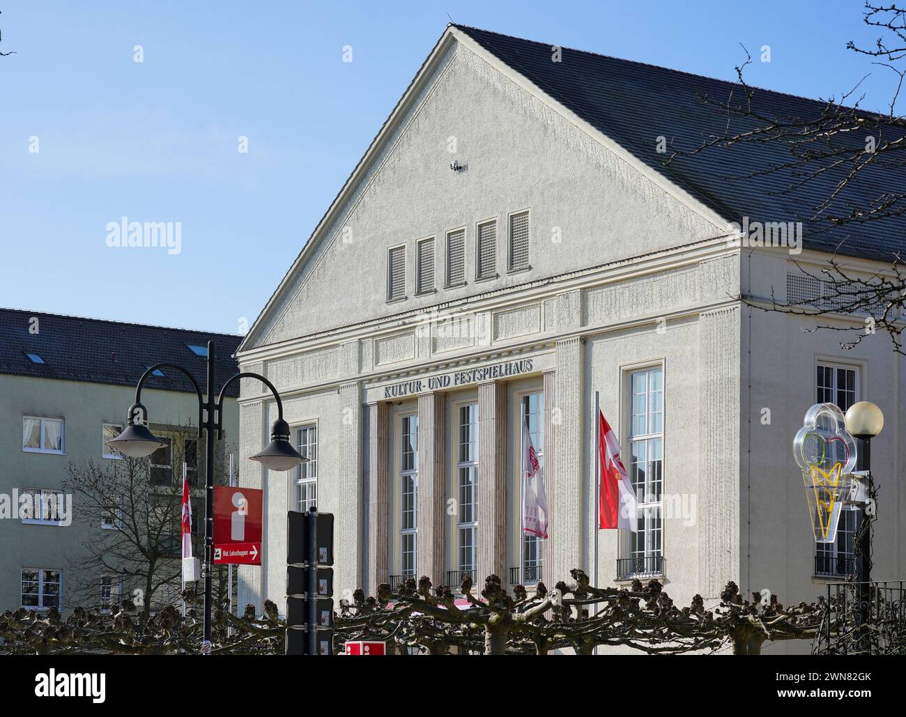 Wittenberge, Germany. 28th Feb, 2024. The Kultur- und Festspielhaus at ...