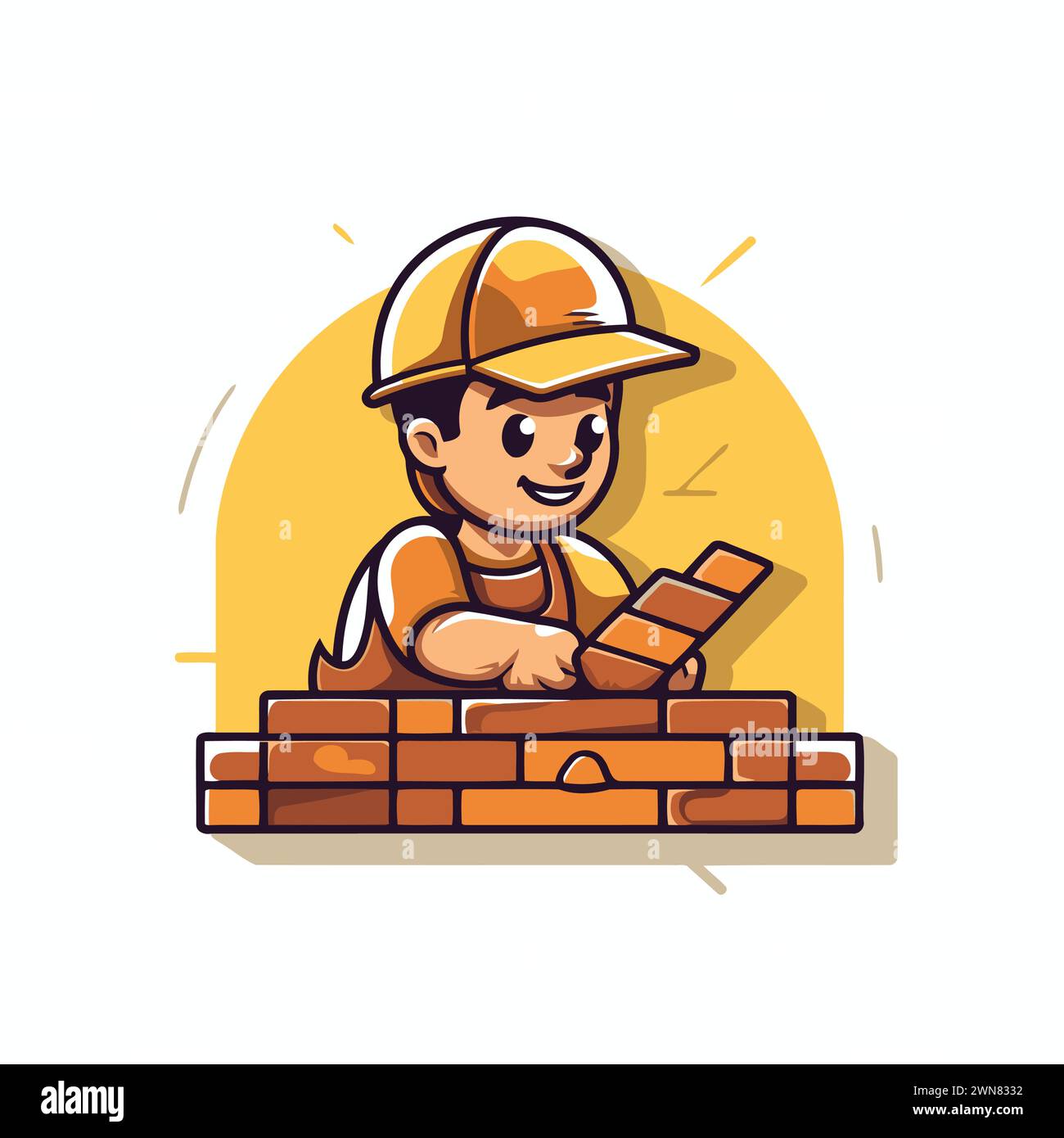 Architect boy cartoon Stock Vector Images - Alamy