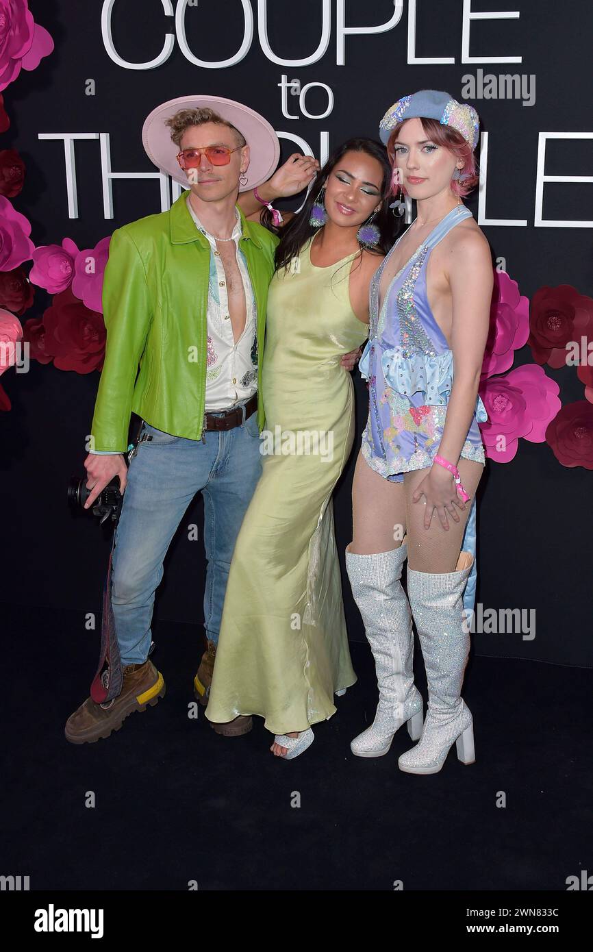 Wilder Bunke, Denyse Davis und Corey Potter bei der Party zum Finale ...