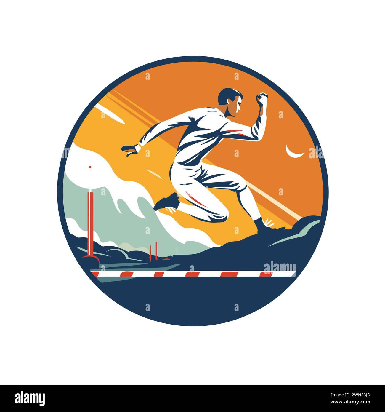 Winner the race from marathon Cut Out Stock Images & Pictures - Alamy