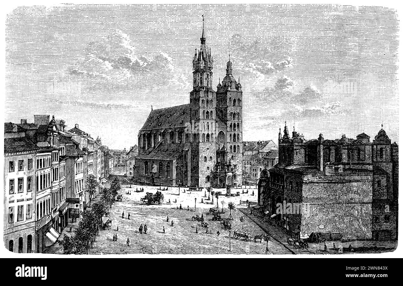 Krakau drawing Black and White Stock Photos & Images - Alamy