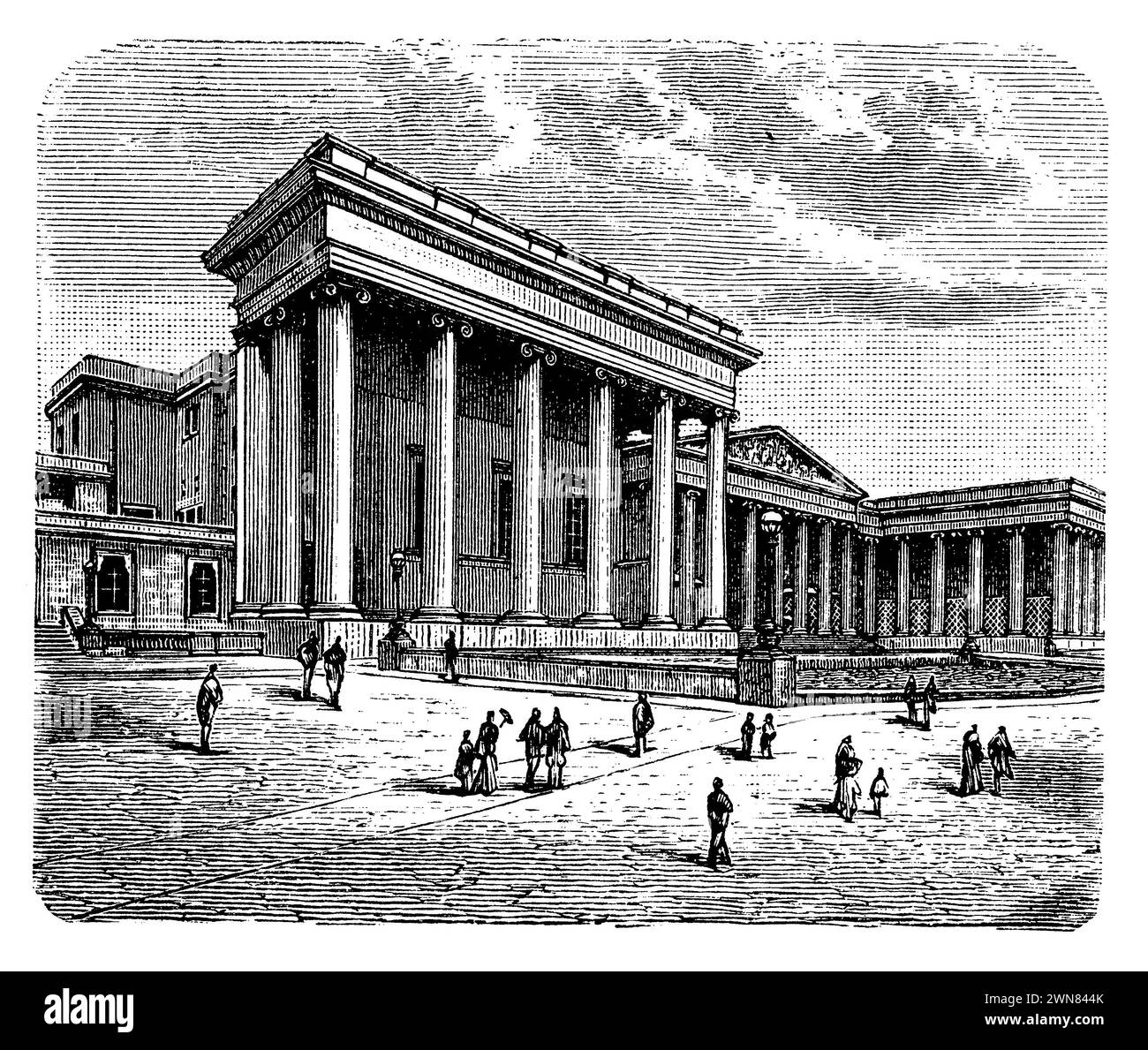 British Museum, London, , (encyclopedia, 1893), British Museum, London ...