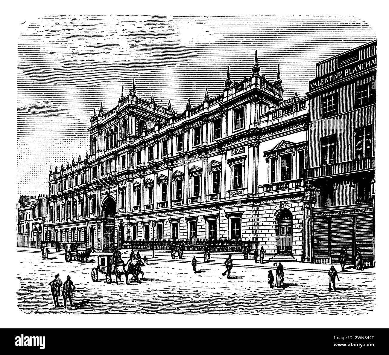 Burlington House, London, , (encyclopedia, 1893), Burlington House ...