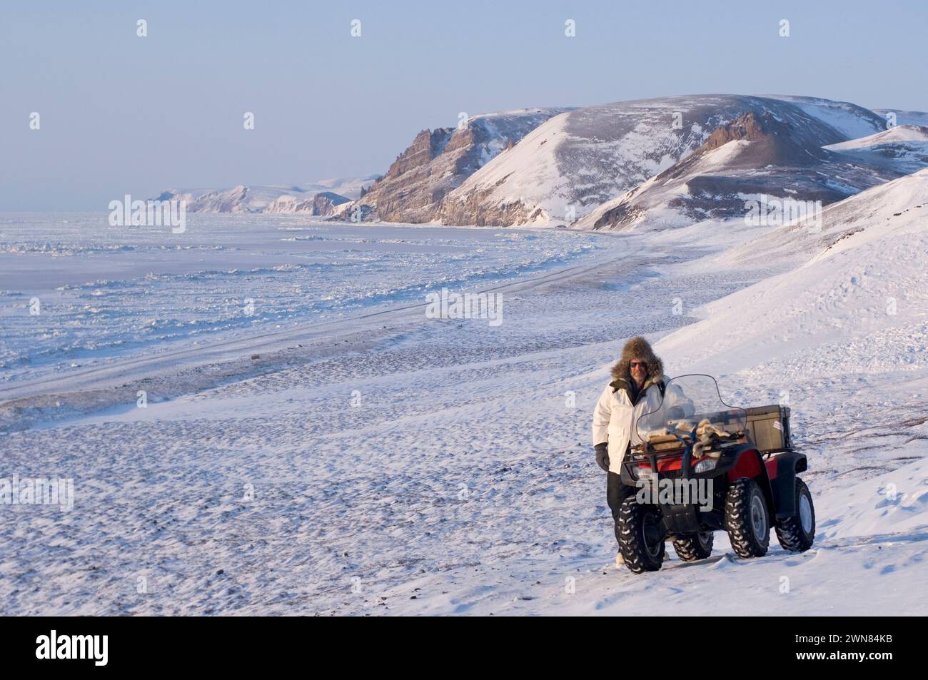 Cape Lisburne area high winds and cross sea currents western corner of ...