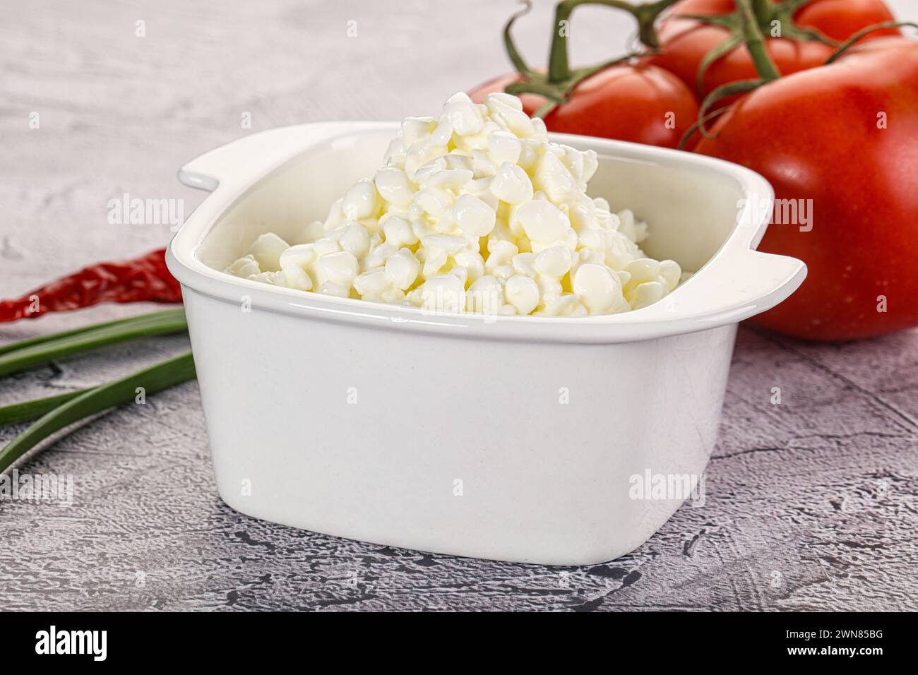Dairy Cottage cheese Curd in the bowl Stock Photo - Alamy