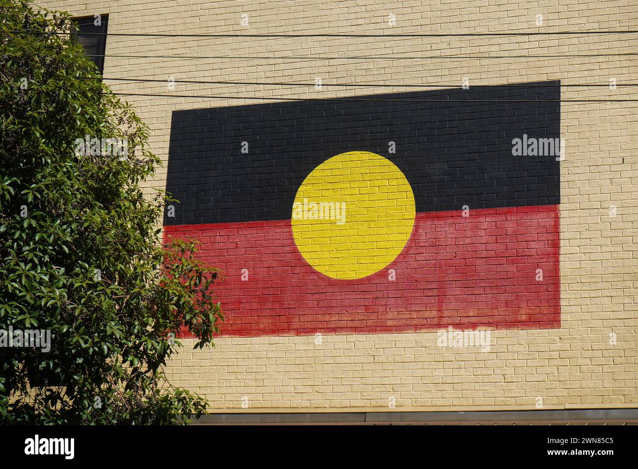 1 March 2024. The Aboriginal Flag, Adelaide, Australia Stock Photo - Alamy