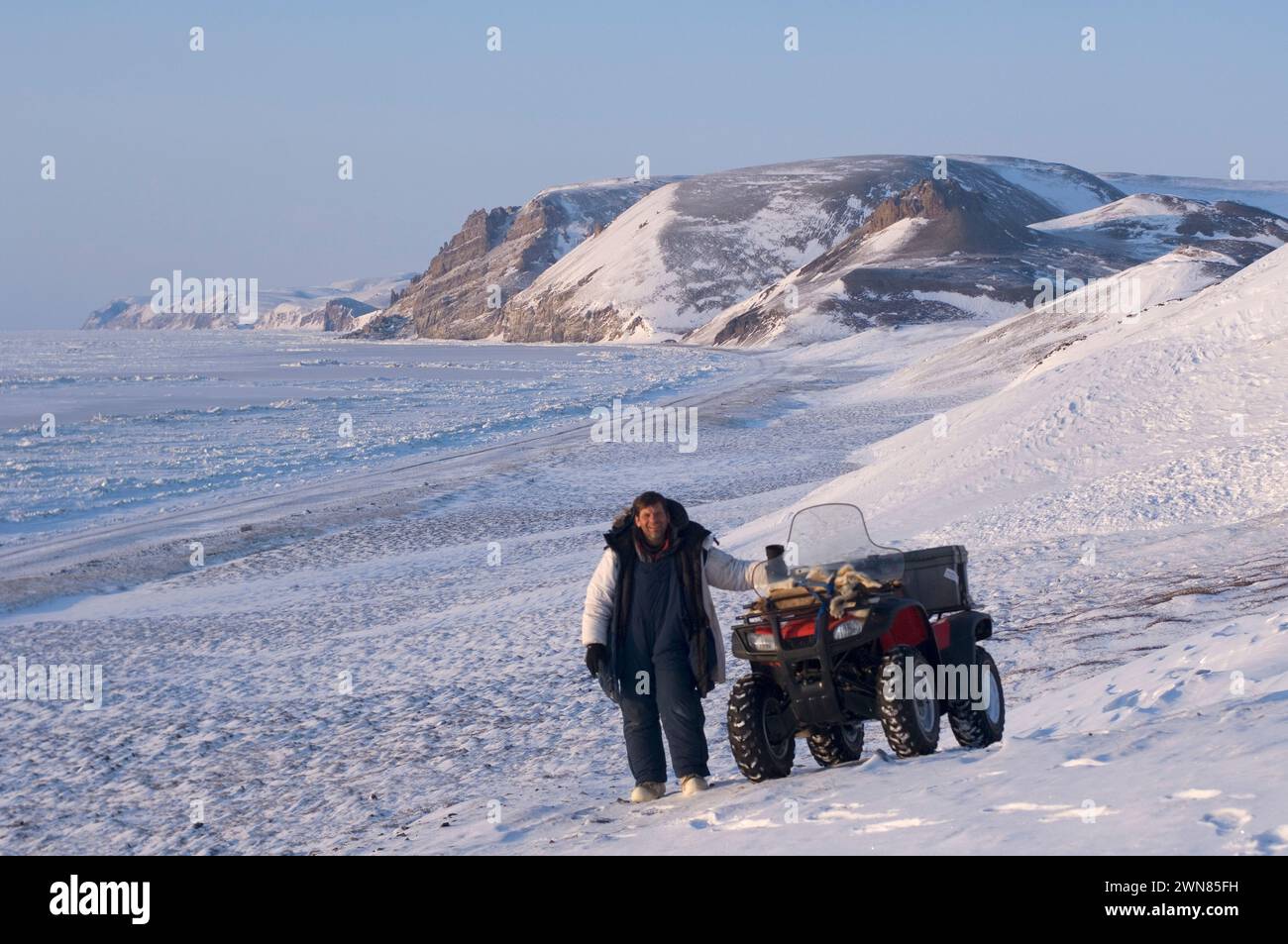 Cape Lisburne area high winds and cross sea currents western corner of ...