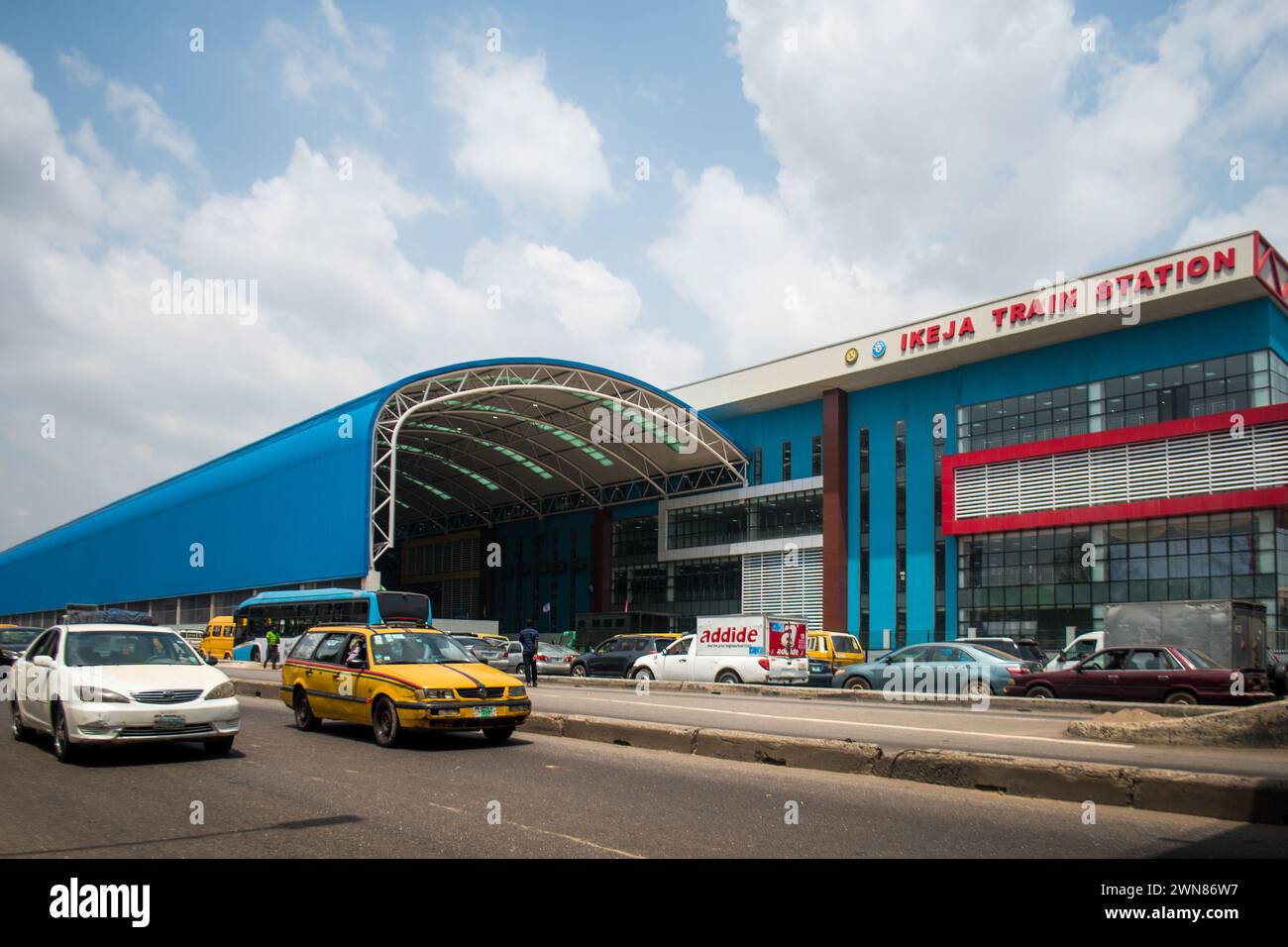 The Ikeja terminal during the commissioning of the Red Line rail Mass transit in Lagos on ...