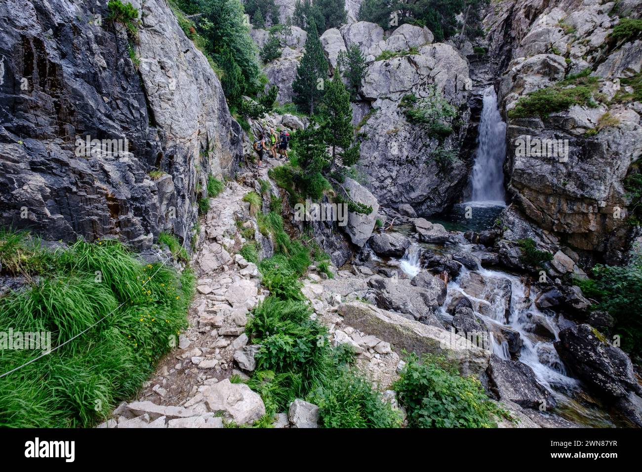 Fraile waterfall, Ibones azules and Bachimaña alto route, Huesca ...