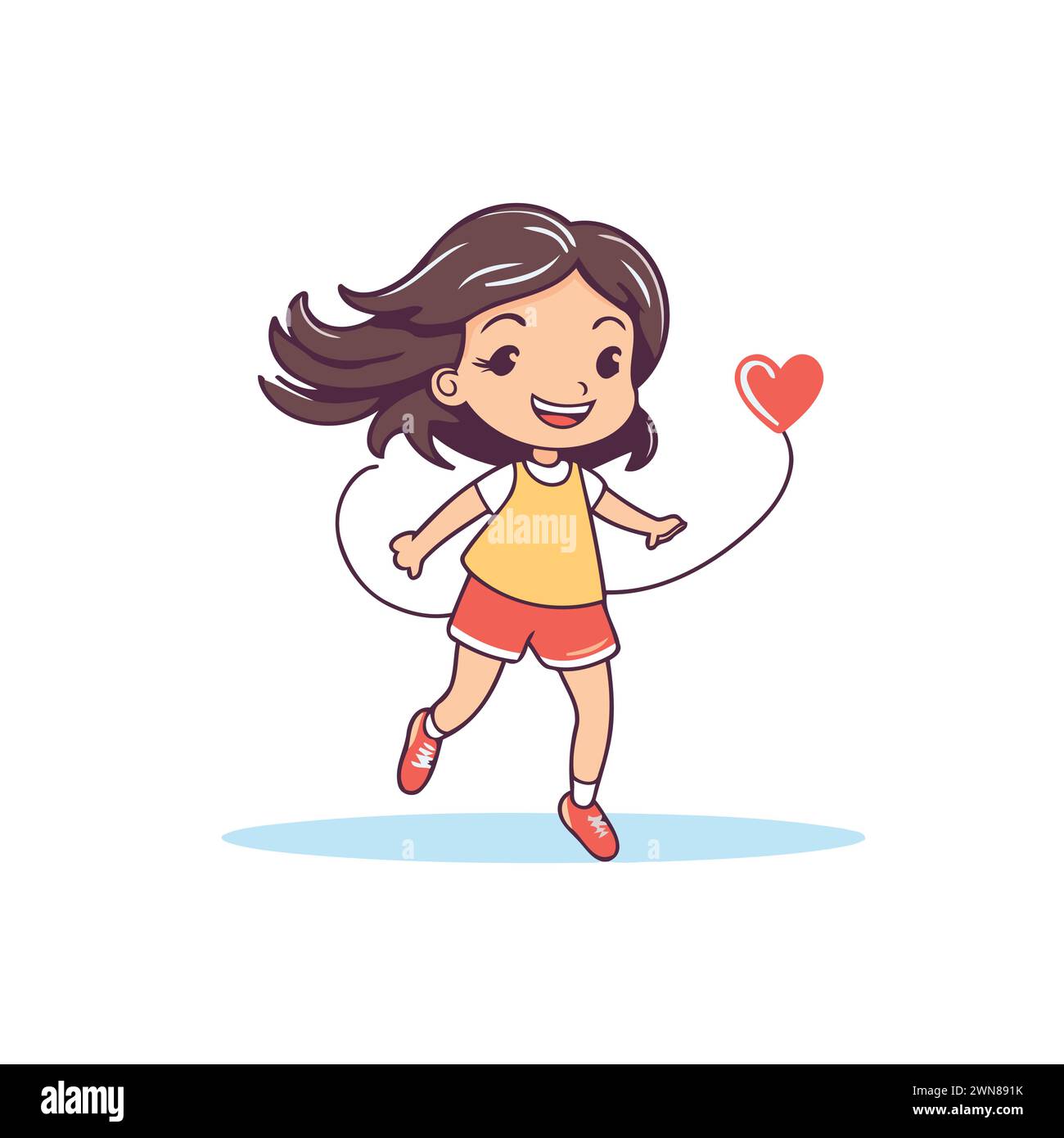 Cute skipping rope Stock Vector Images - Alamy