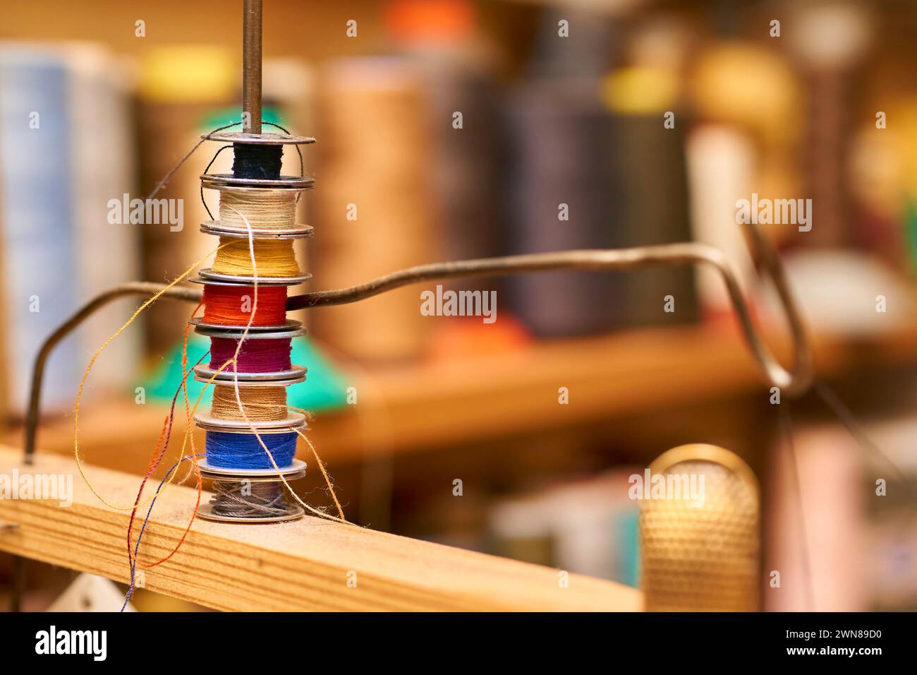 Multi needle sewing machine hi-res stock photography and images - Alamy