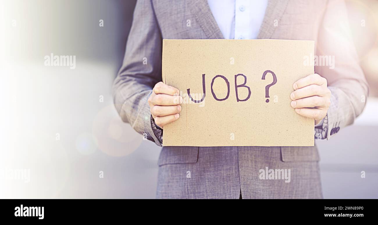 Unemployment poster hi-res stock photography and images - Alamy