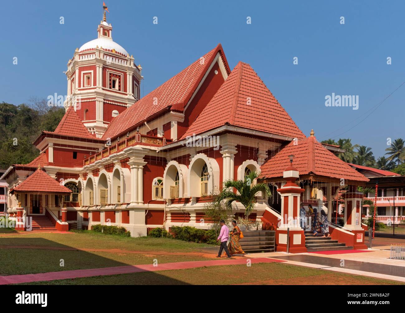 Shanta Durga Hindu Temple Ponda Goa India Stock Photo - Alamy