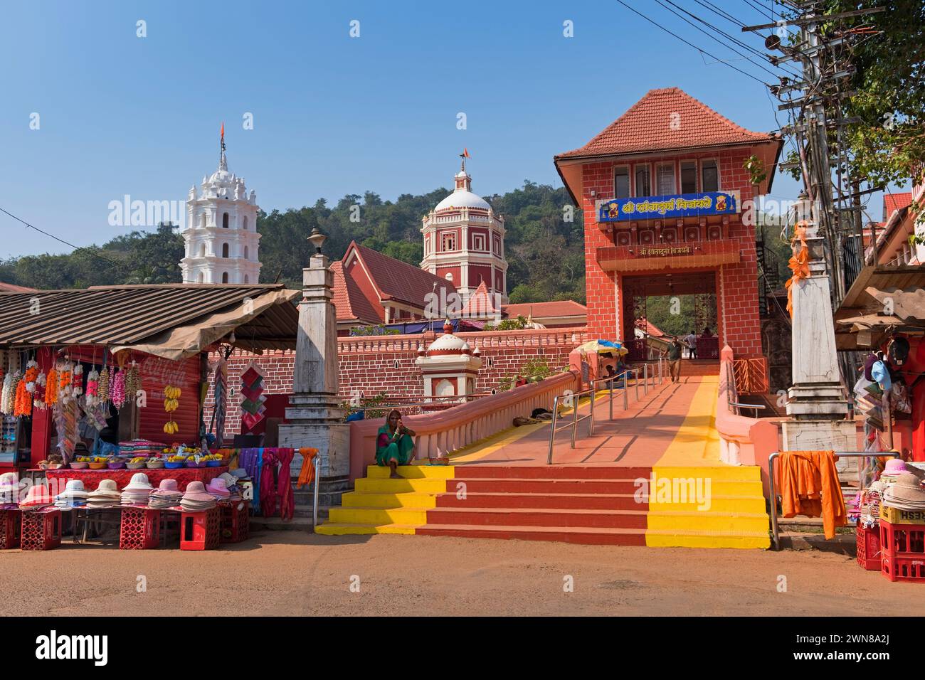 Shanta Durga Hindu Temple Ponda Goa India Stock Photo - Alamy