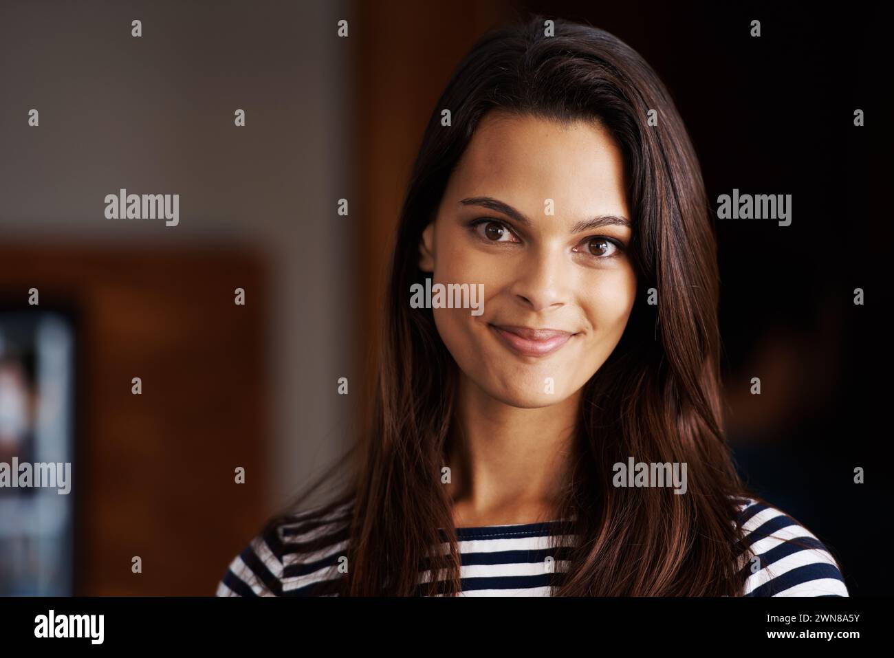 Woman, portrait and confident employee in office, work and pride for ...