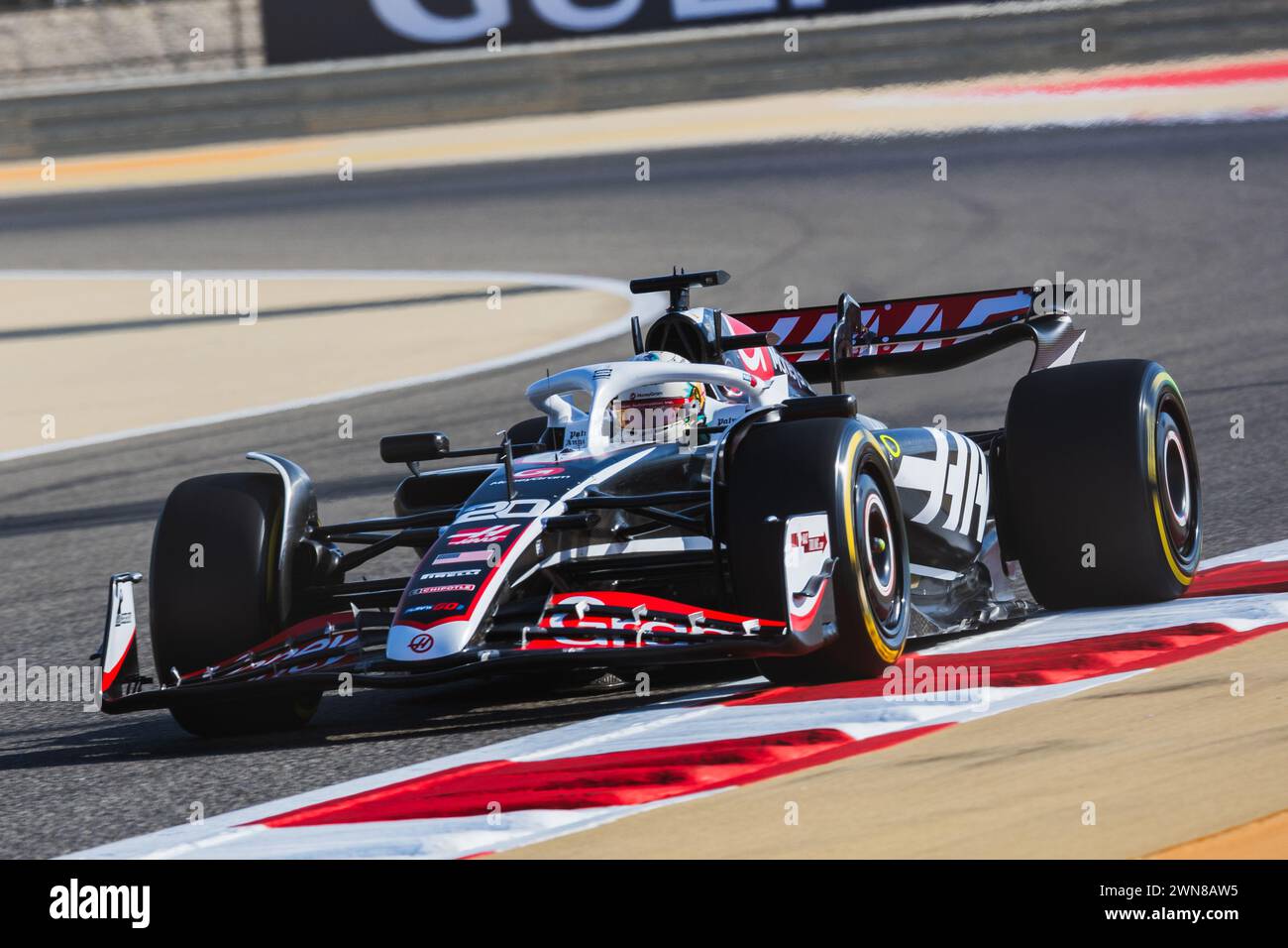 MANAMA, BAHRAIN, Bahrain International Circuit, 29.Feb.2024: Kevin Magnussen of Denmark and ...