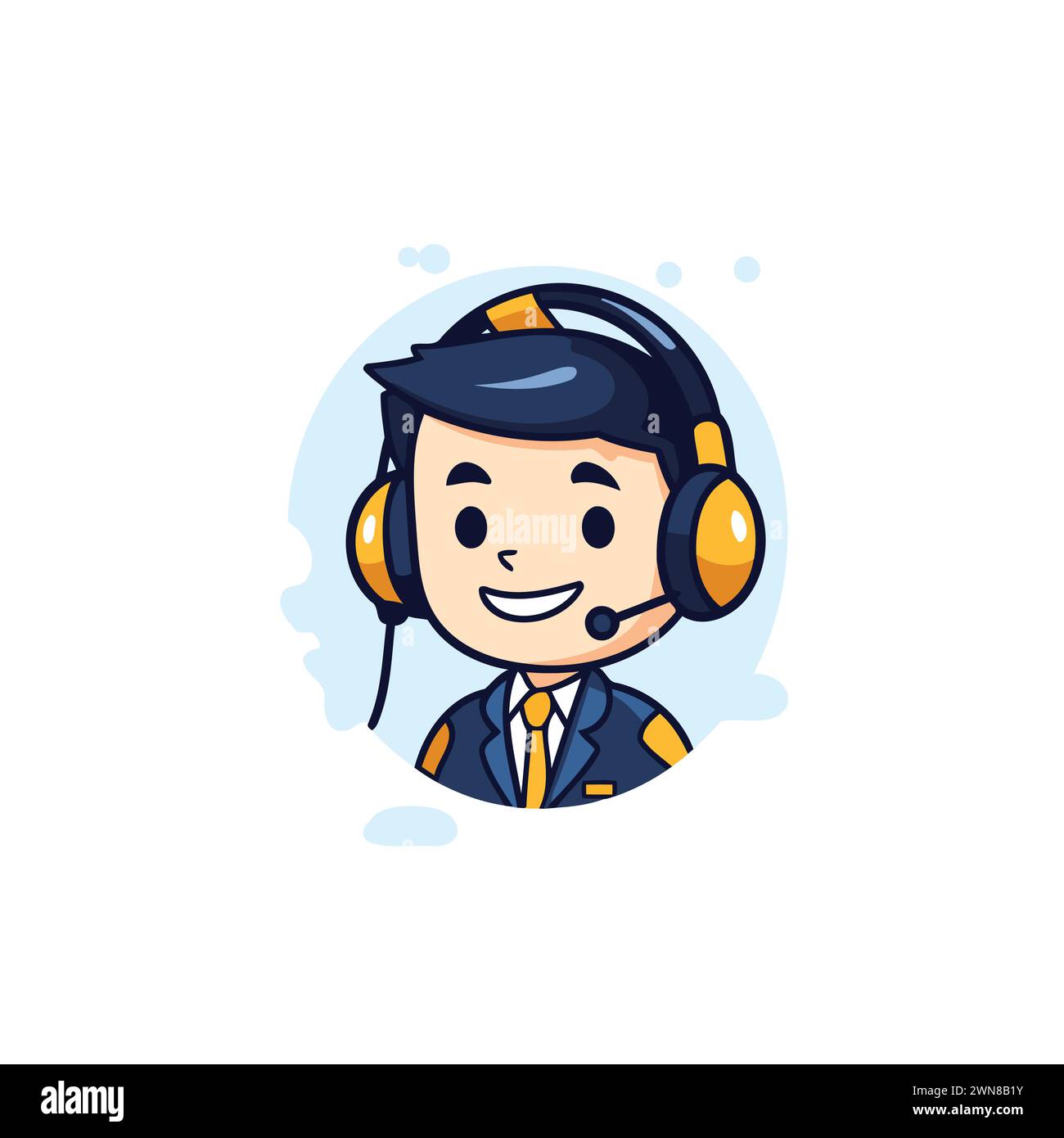 Telephone operator vector vectors Cut Out Stock Images & Pictures - Alamy
