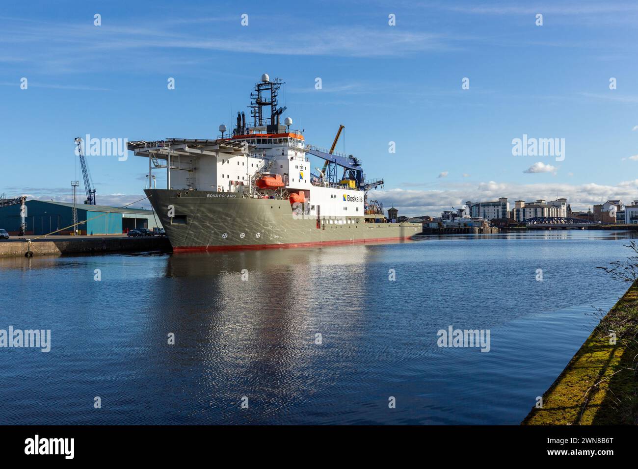 Boka Polaris in Albert Dock Basin Leith. Boka Polaris is a Offshore ...