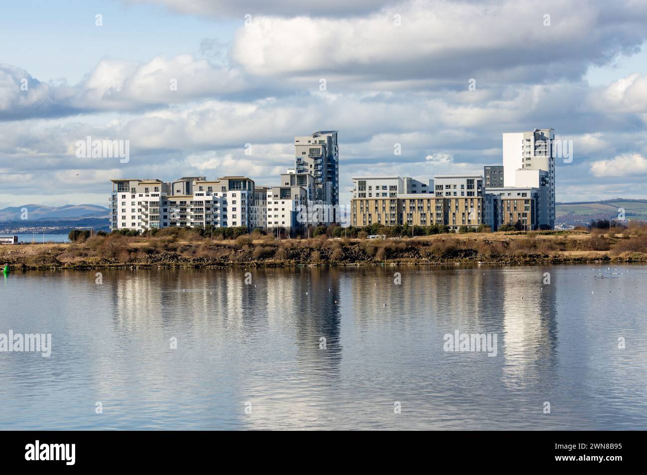 Western harbour Drive development in Leith, Scotland Stock Photo - Alamy