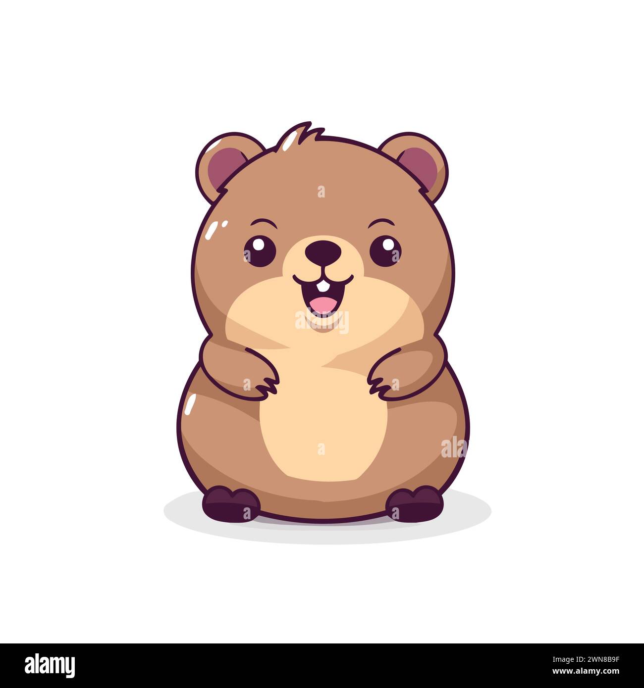 Beaver vector illustration Stock Vector Images - Alamy