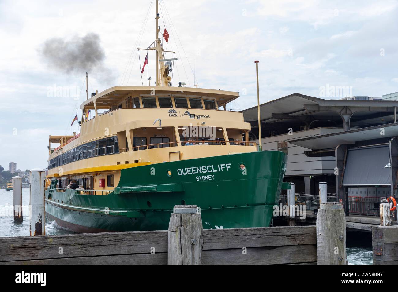 The Manly ferry, Sydney ferries MV Queenscliff, freshwater class ferry ...
