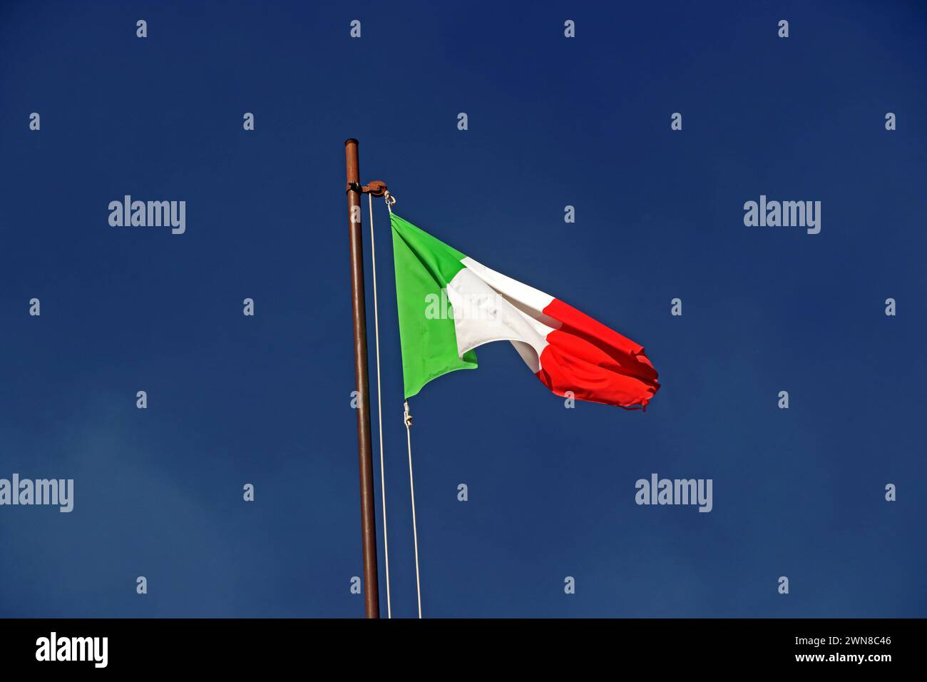Italian national flag Stock Photo - Alamy