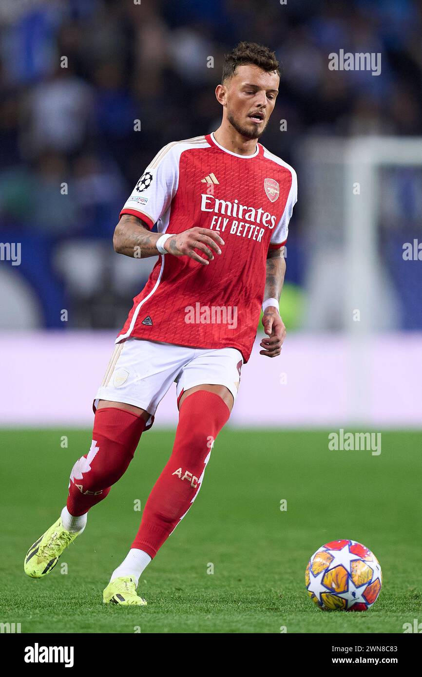 Ben White of Arsenal FC during the UEFA Champions League match between ...