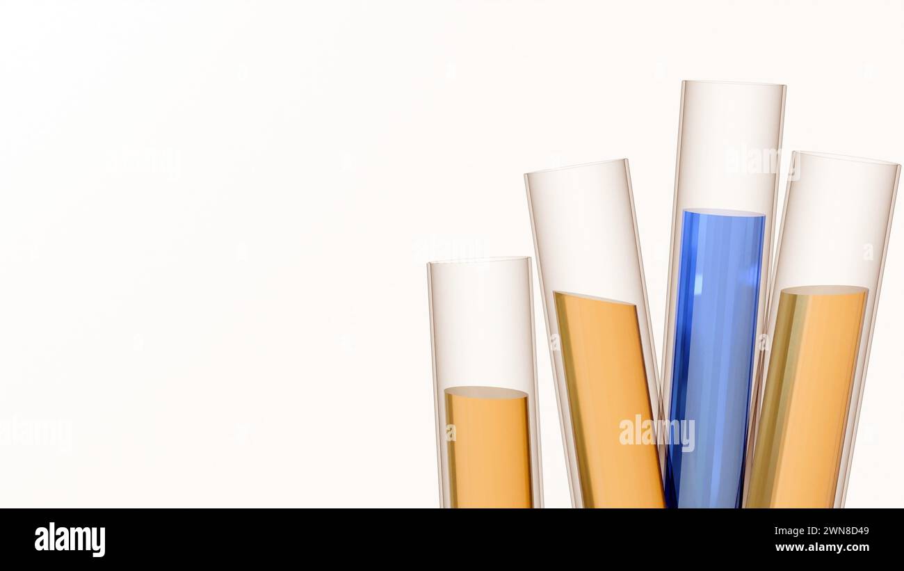 Test tube yellow solution hi-res stock photography and images - Alamy