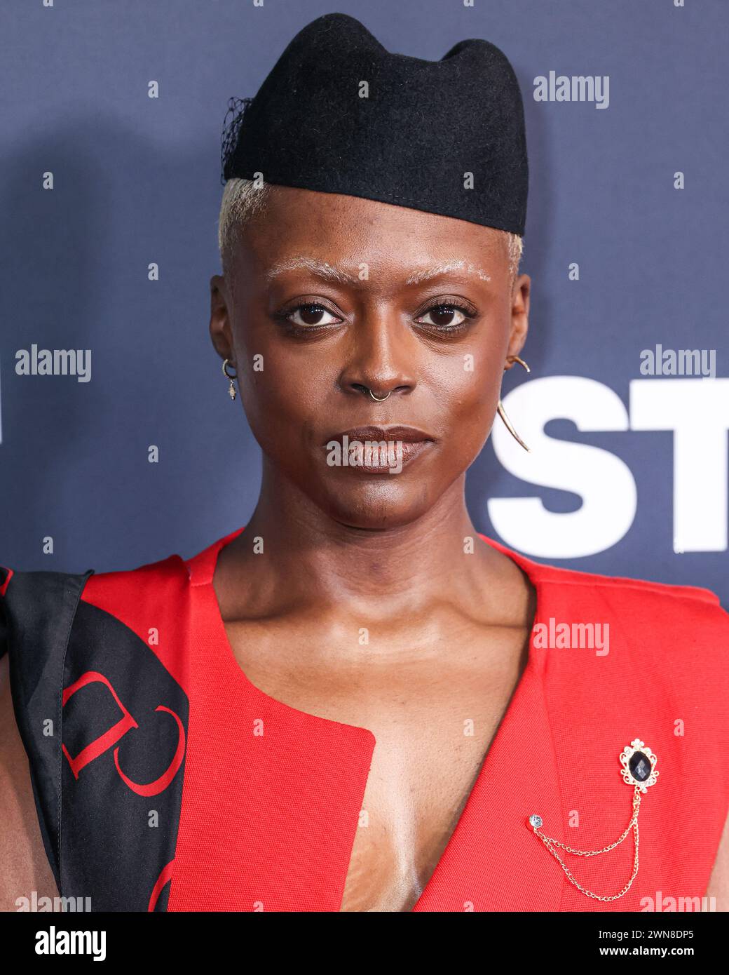 HOLLYWOOD, LOS ANGELES, CALIFORNIA, USA - FEBRUARY 29: Ren King arrives ...