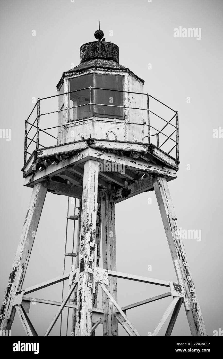 East Cote lighthouse, Silloth, Cumbria, England UK Stock Photo - Alamy