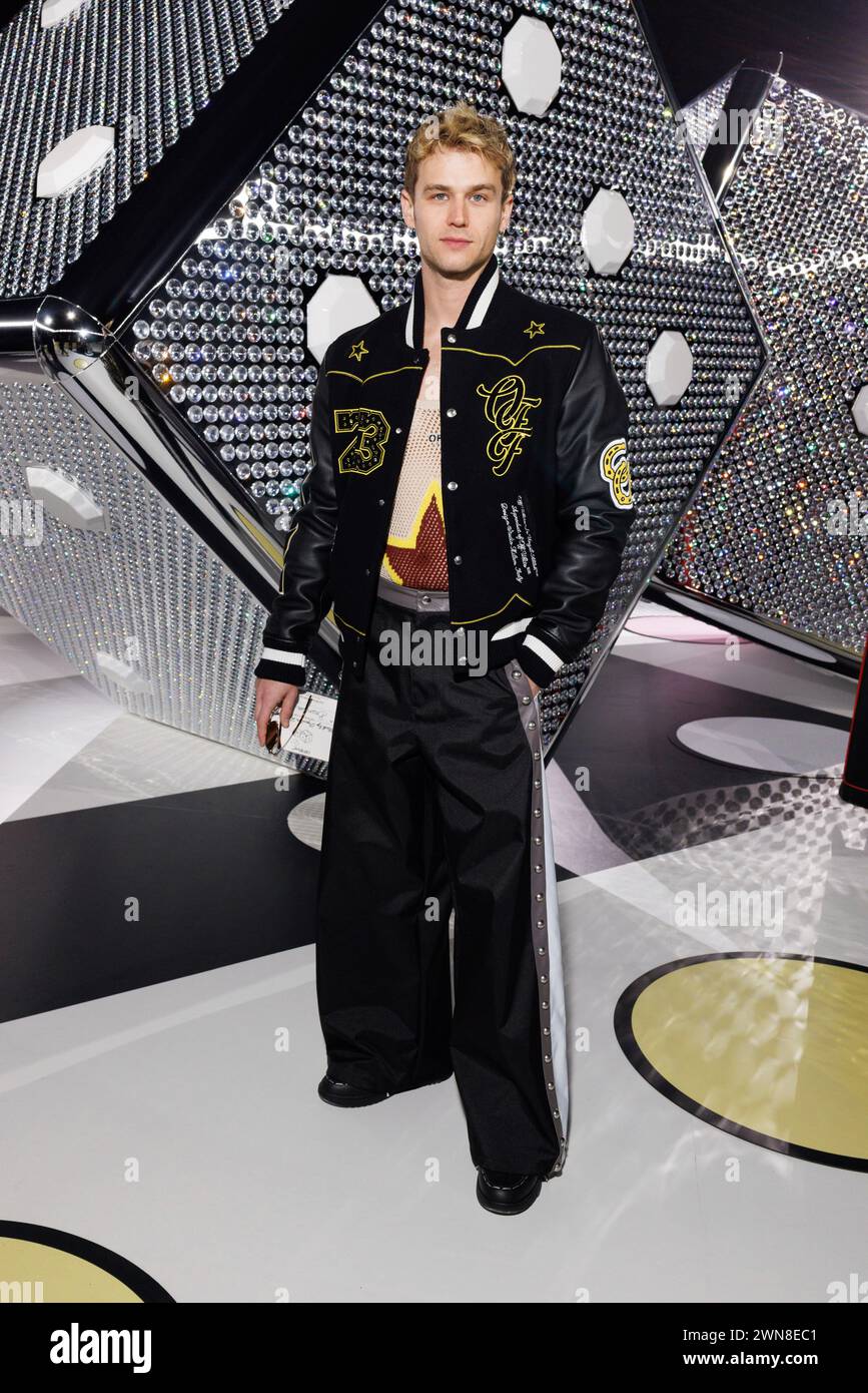 Brandon Flynn attends the Off-White Fall/Winter 2024-2025 ready-to-wear ...