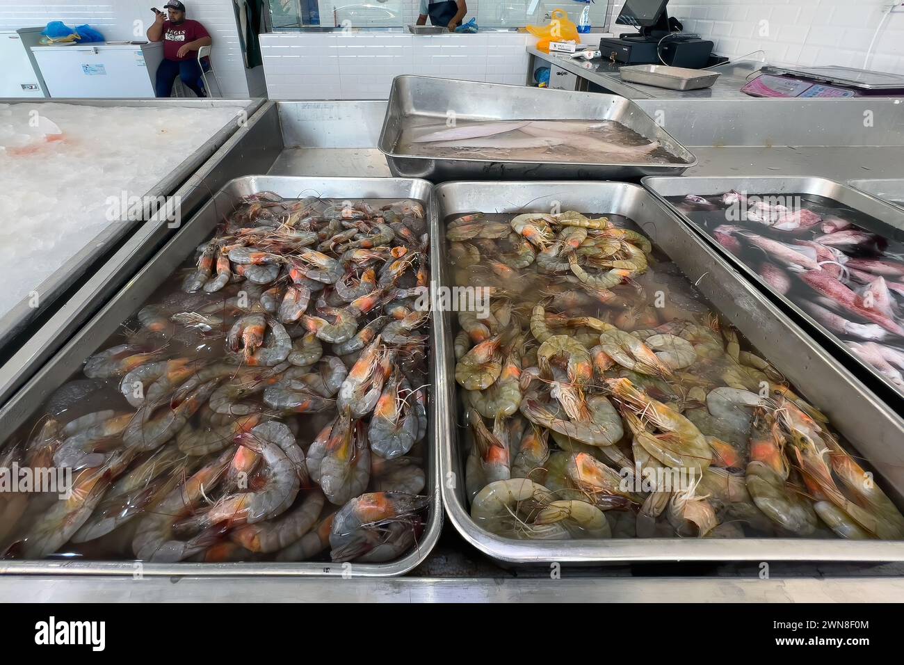 Shrimp market hi-res stock photography and images - Alamy