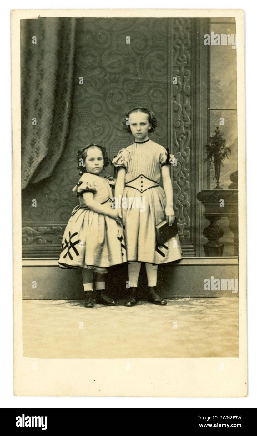 Original charming Victorian Carte de Visite (visiting card or CDV) of 2 ...