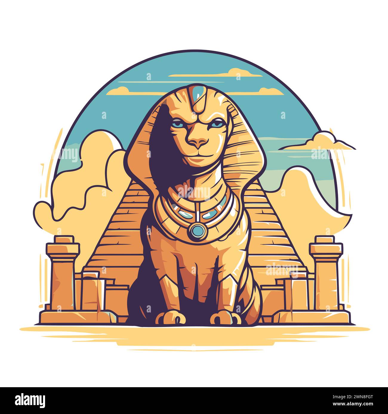 At luxor Stock Vector Images - Alamy