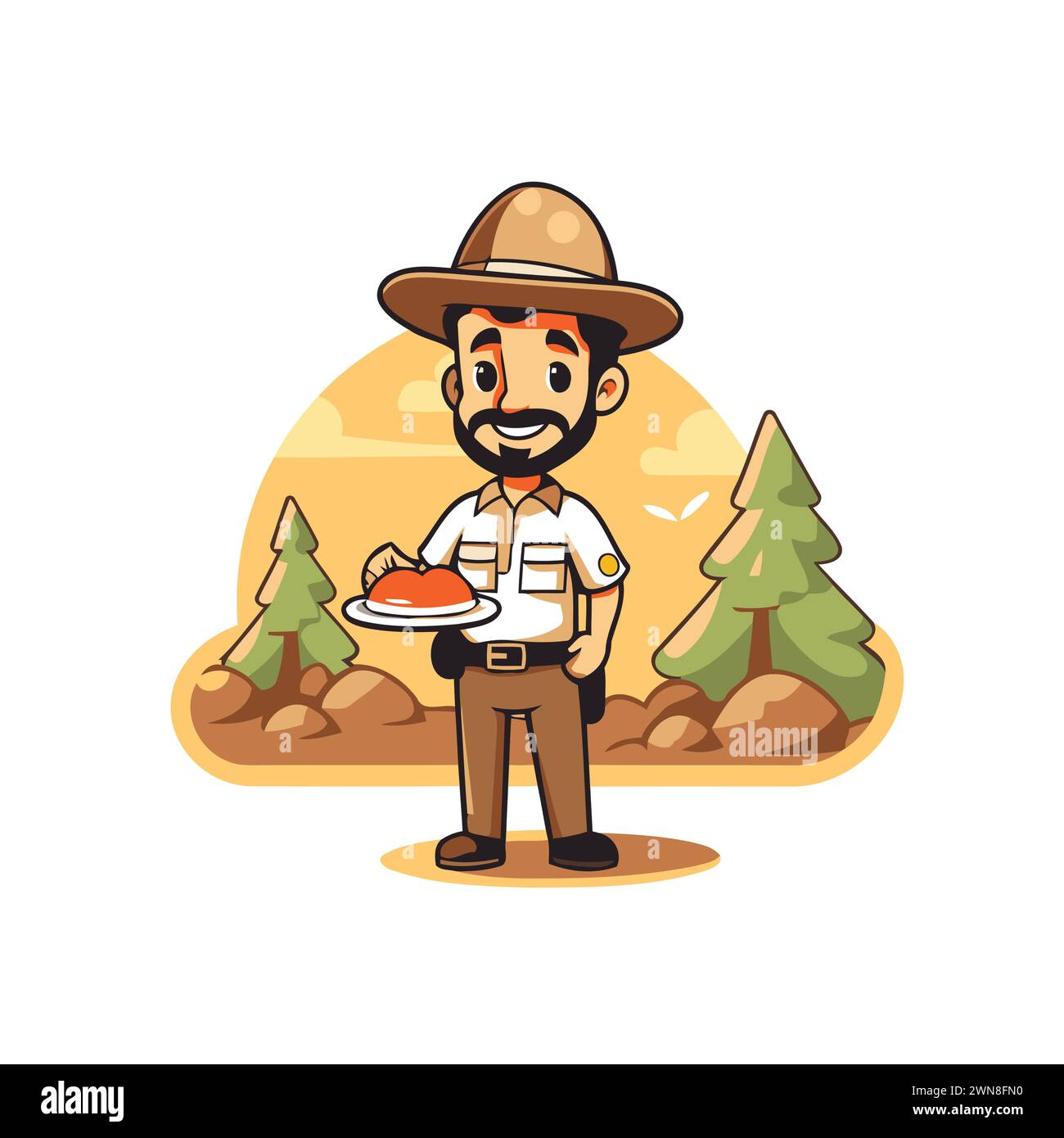 Cartoon cowboy hat hi-res stock photography and images - Alamy