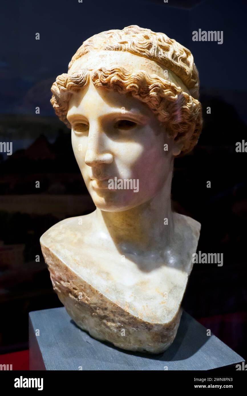 Head of Lemnian Athena from the Palagi collection - Pentelic marble ...