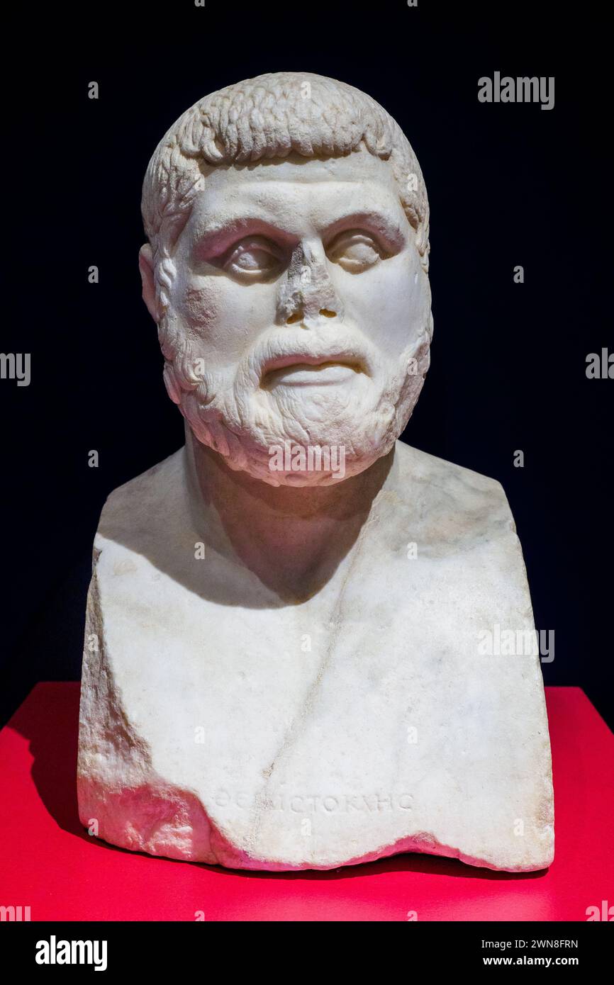 Herm of Temistocles (c. 524 – c. 459 BC, Athenian politician and ...