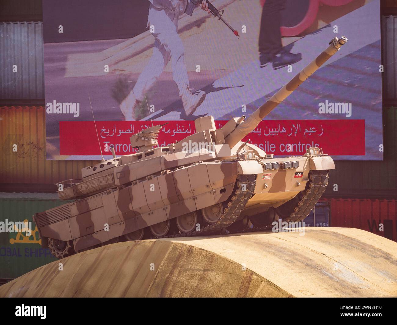 Abu Dhabi, UAE - Feb.25.2015: UAE Armed forces Leclerc MBT (main battle ...