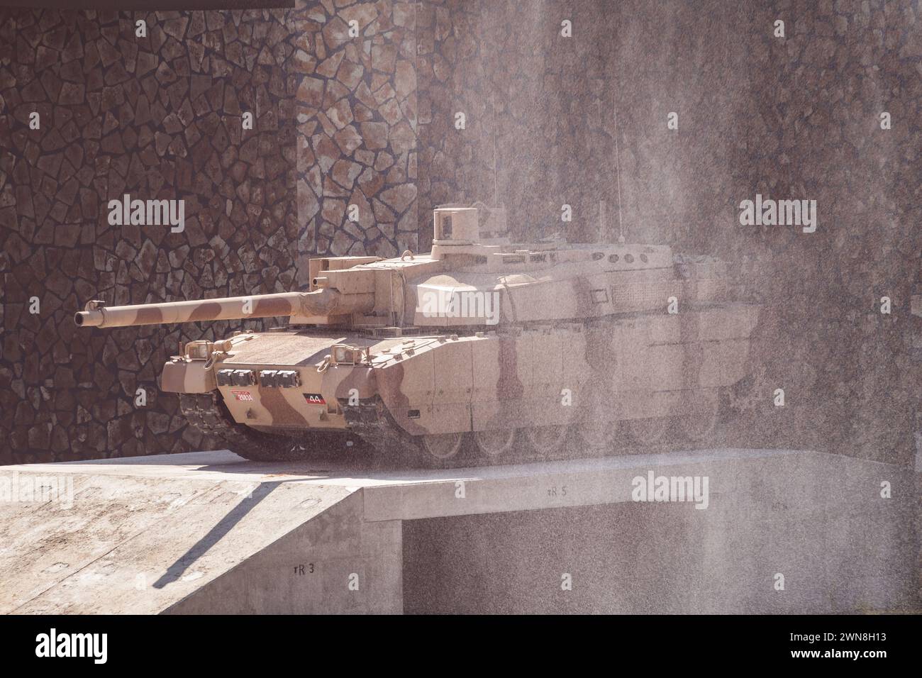 Abu Dhabi, UAE - Feb.25.2015: UAE Armed forces Leclerc MBT (main battle ...