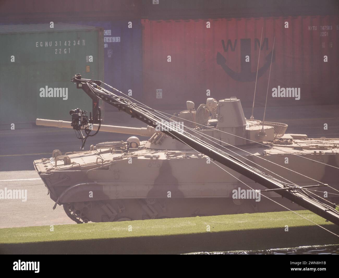 Abu Dhabi, UAE - Feb.25.2015: BMP-3 AFV (Armoured Fighting Vehicle) at ...